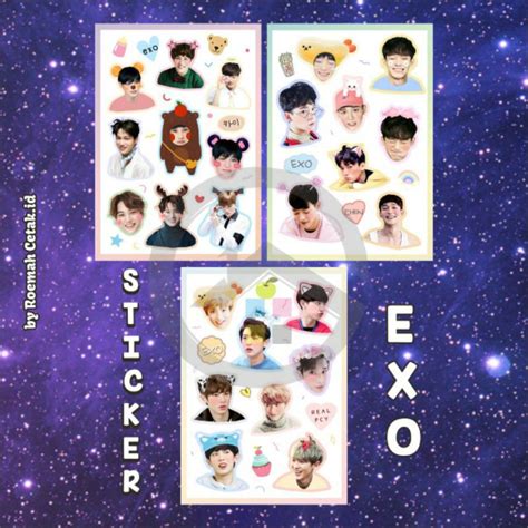 Jual Sticker Kpop Exo Sticker Tumblr Aesthetic Stiker Bisa Ditempel