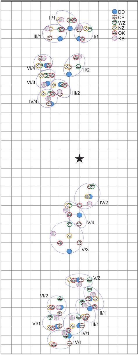 Graphical Representation Showing Positional Coordinates Of