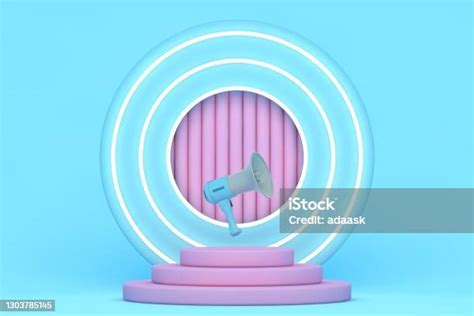 제품 프레젠테이션을 위한 최신 3d 추상 핑크와 블루 배경 플랫폼 빈 제품 스탠드 0명에 대한 스톡 사진 및 기타 이미지 0명 3차원 형태 Fashion Show