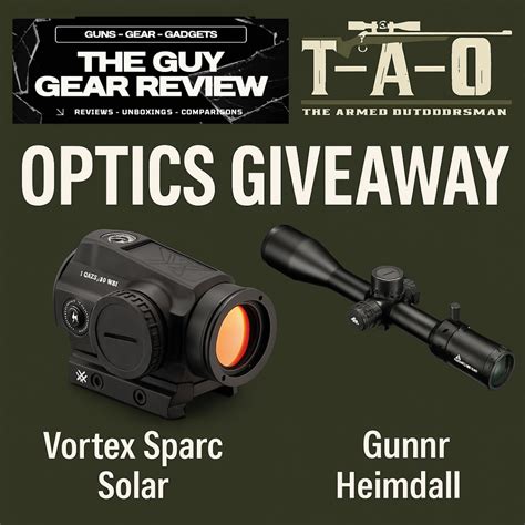 The Guy Gear Review X The Armed Outdoorsman Optics Giveaway The