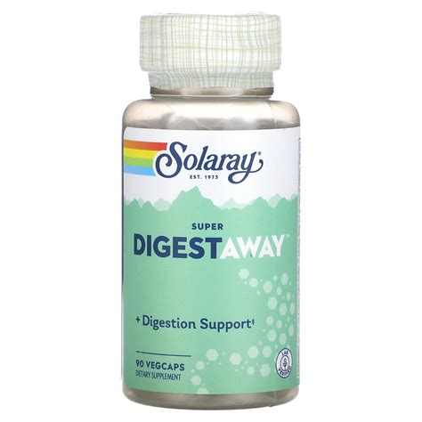 Solaray, Super Digestaway, Mezcla de enzimas digestivas, 90 cápsulas ...