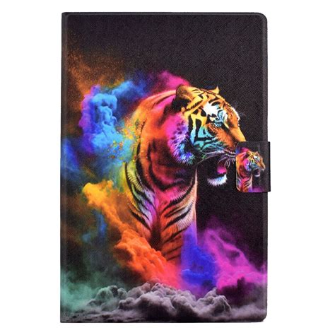 For Huawei Matepad Se Coloured Drawing Leather Tablet Case Tiger Alexnld Com