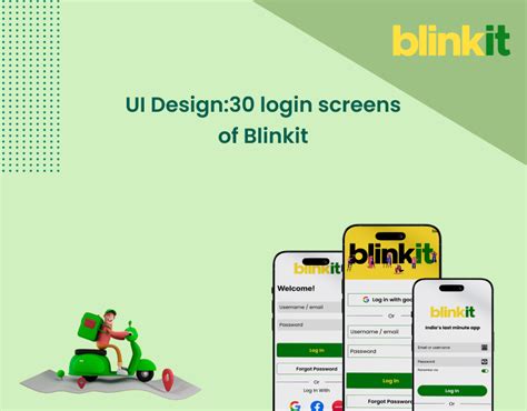 Ui Design 30 Login Screens Of Blinkit Behance