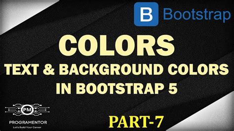 07 Bootstrap 5 Colors Bootstrap 5 Color Classes Bootstrap 5 Background Colors Hindiurdu