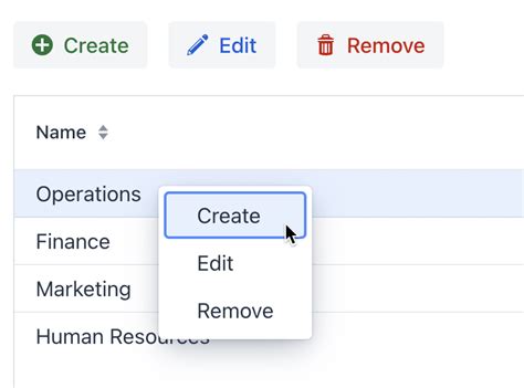 List Component Actions Jmix Documentation