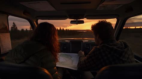 Premium Photo Wanderlust Journey Couple Embarking On An Exciting Camper Adventure