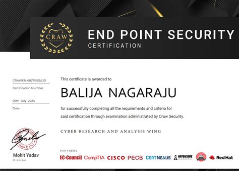 Nagaraju Balija On Linkedin Endpointsecurity Crawsecurity