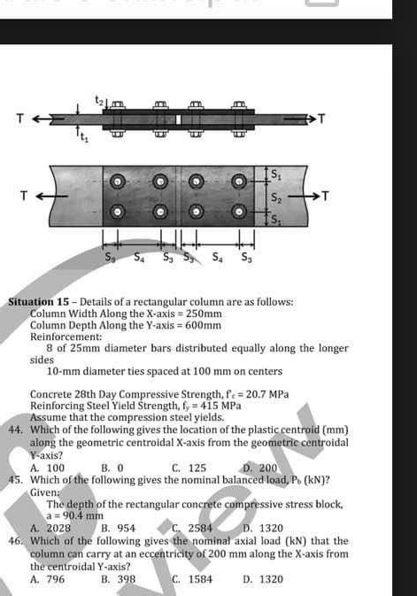 Situation 15 Details Of A Rectangular Column Studyx