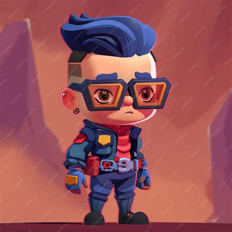 Characters In The Style Of Brawl Stars Premium Ai Generated Image