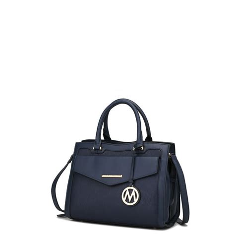 Mkf Collection Alyssa Vegan Leather Womens Multi Pocket Satchel