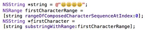 Handling Composed Character Sequencescharacter Clusters In Nsstring