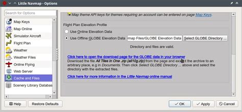 6 user interface — little navmap user manual