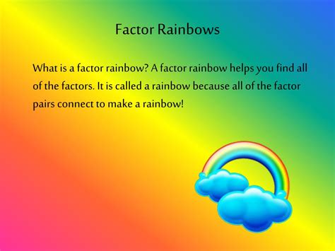 Factor Rainbow Powerpoint