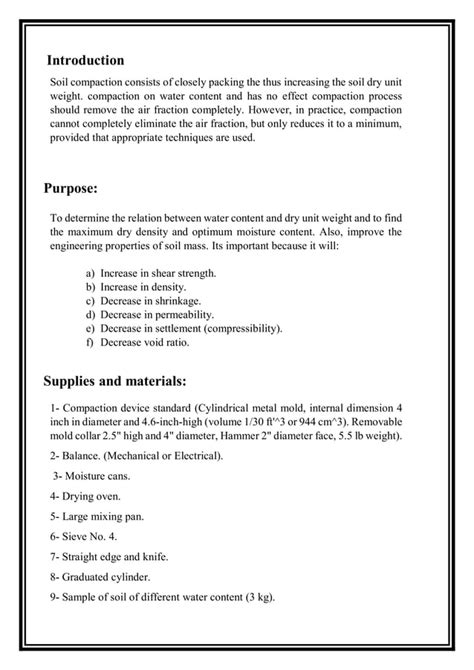 Standard Compaction Test Jameel Academy Pdf