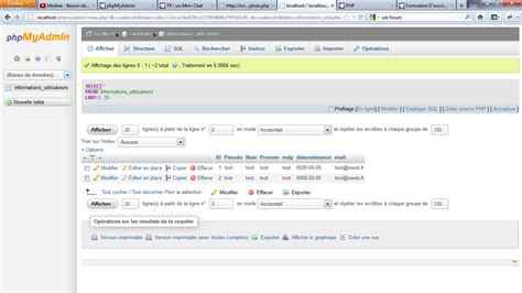 [affichage donnees] de la base sql bug a l affichage affiche le
