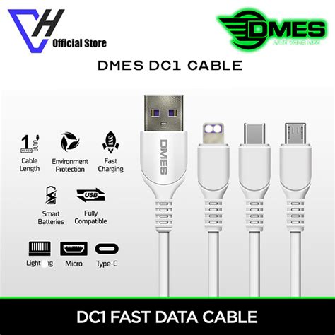 Dmes Dc1 2 1a Fast Charging Phone Data Mobile Cable Break Proof Design Synchronous Support