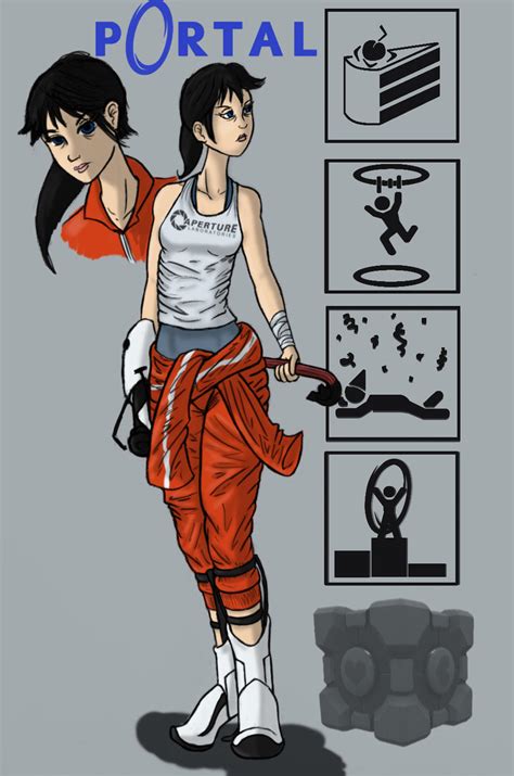 Chell Portal 2 By Mangaturtle On Deviantart