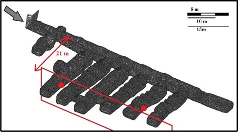 cellar system with the entrance and the branches obtained from tls