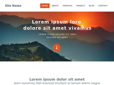 Sitename Блог Шаблоны Bootstrap BootstrapТема