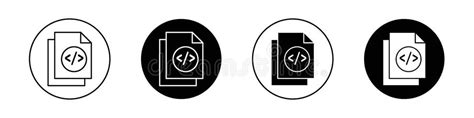 Html Script Icon Stock Vector Illustration Of Software 307757984