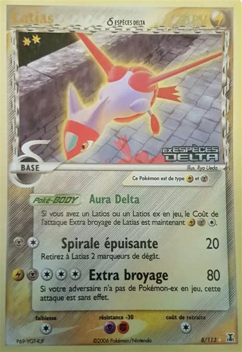 Latias Holographique Logo Ex Delta Species Pokémon Card 8113