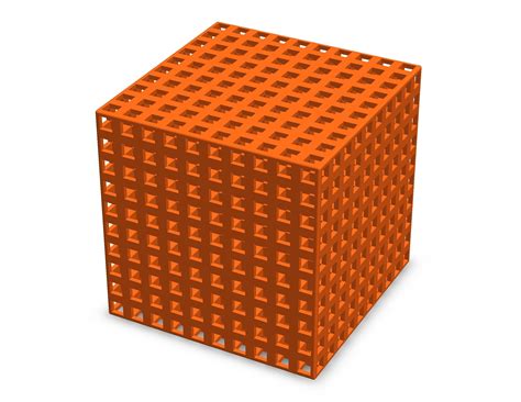 Simple Cubic Lattice Structure 3d Model 3d Printable Cgtrader