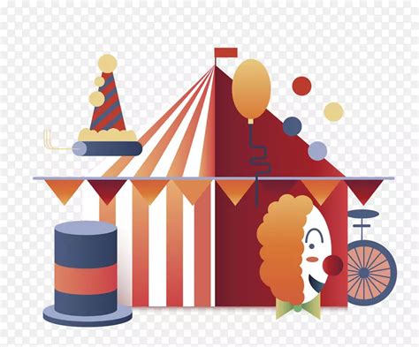 矢量卡通杂耍团帐篷素材png图片素材下载图片编号7387337 Png素材网