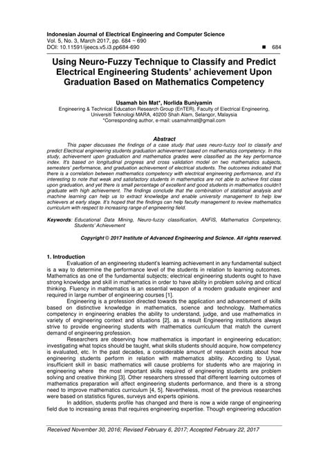 Pdf Using Neuro Fuzzy Technique To Classify And Predict Electrical