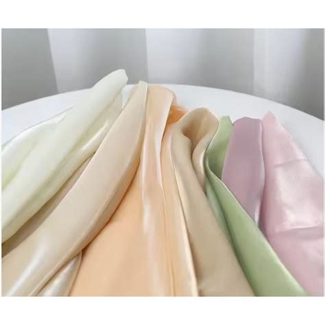 Jual [1 5 Meter] Kain Organza Silk Satin Premium Grade Kain Bahan Organdi 1 5 Meter Baju Gaun