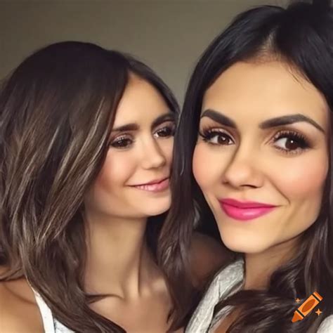 Victoria Justice Nina Dobrev Finally Pose Together