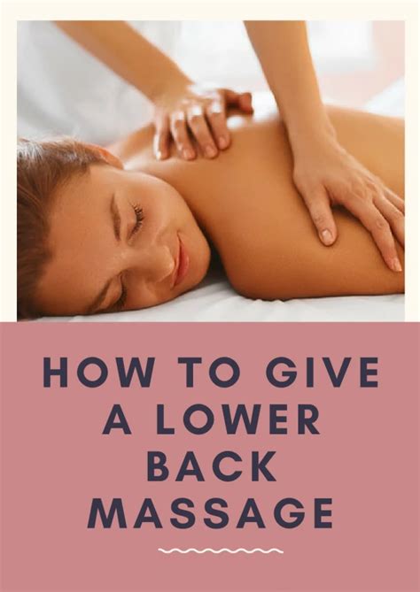 Ppt How To Give A Lower Back Massage Powerpoint Presentation Free