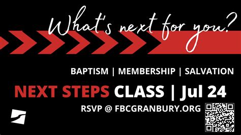 Next Steps Class First Baptist Church