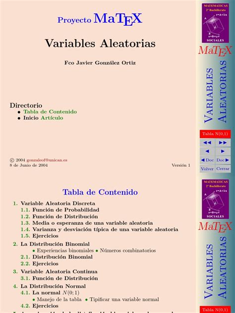 Variables Aleatorias Pdf Variable Aleatoria Diferencia