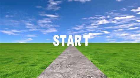 매혹적인 3d 렌더링에 푹 빠져보세요 무성한 녹색 들판과 푸른 하늘을 배경으로 한 아름다운 긴 도로 청록색 배경 긴 배경 푸른 녹색 배경 이미지 Hd 청록색 긴