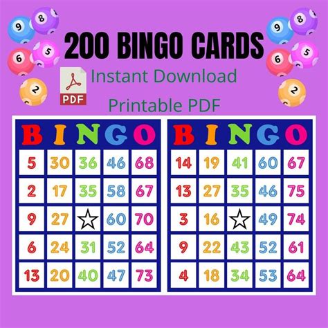 Excel Bingo Card Template