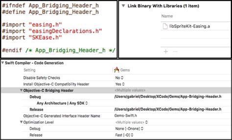 Ios Adding An Objective C Framework To A Swift Xcode Project Stack