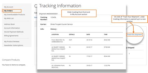 how to track order and shipment in magento 2