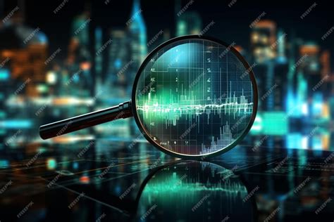 Premium Photo Conceptual Image Of A Magnifying Glass Analyzing