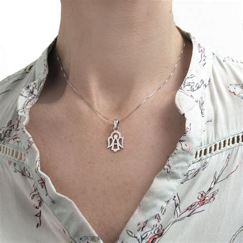 Collar Colgante Ángel De La Guarda Joyería Ángel De Plata Etsy