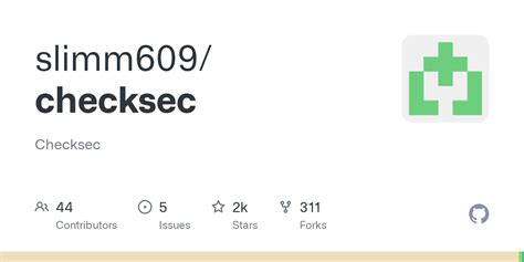 Issues Slimm609 Checksec GitHub