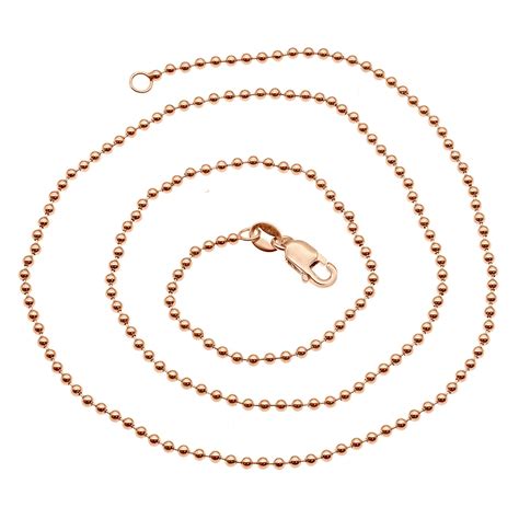 Womens 14k Rose Gold Solid Necklace Dops14rowm Itshot