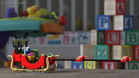레고 산타 썰매와 선물 3d 모델 49 3ds Blend C4d Fbx Max Ma Lxo Obj Free3d