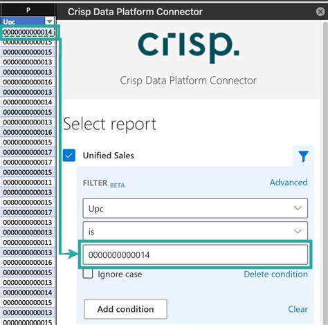 Filtering Data Using The Crisp Add In For Excel Crisp Knowledge Base