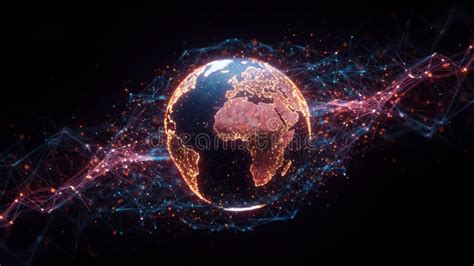 Global Network Connections Stock Illustration Illustration Of Universe