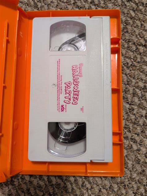 Lot 2 Barneys Night Before Christmas Halloween Party Vhs 1999