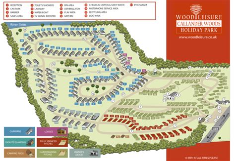 Callander Woods Holiday Park Map