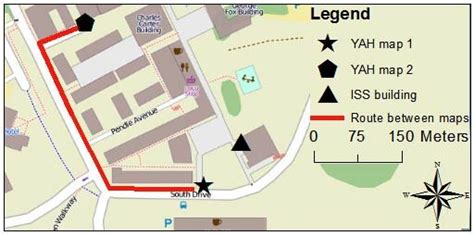 The Location Of The Two Yah Maps The Route Taken From Map One And Map Download Scientific