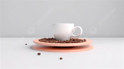 흰색 배경 3d 렌더링 커피 컵 격리에서 연단에 상승 커피 거품 에스프레소 라떼 배경 일러스트 및 사진 무료 다운로드 Pngtree