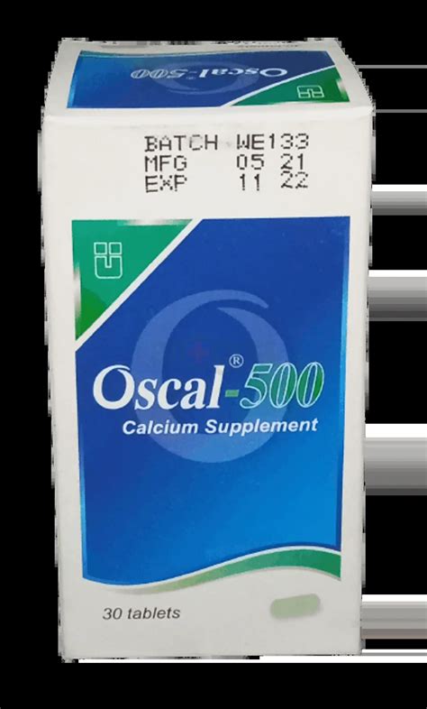 Oscal 500 Mg Tablet 30s Pack Online Pharmacy Bd