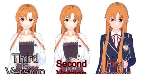 Sword Art Online Koikatsu Asuna Yuuki Asuna Versions Pixiv